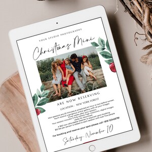 Family Photography Holiday Email Bundle Canva& Photoshop - Etsy