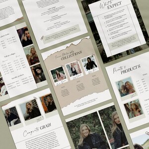 CANVA Senior Photography Style Guide Magazine Template, Graduation ...