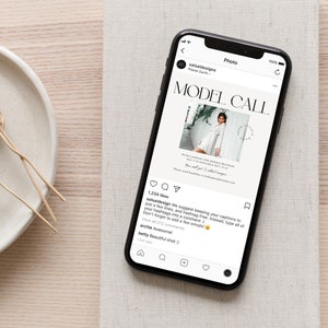 Senior Model Call Session Canva Template, Senior Photography Model Call ...