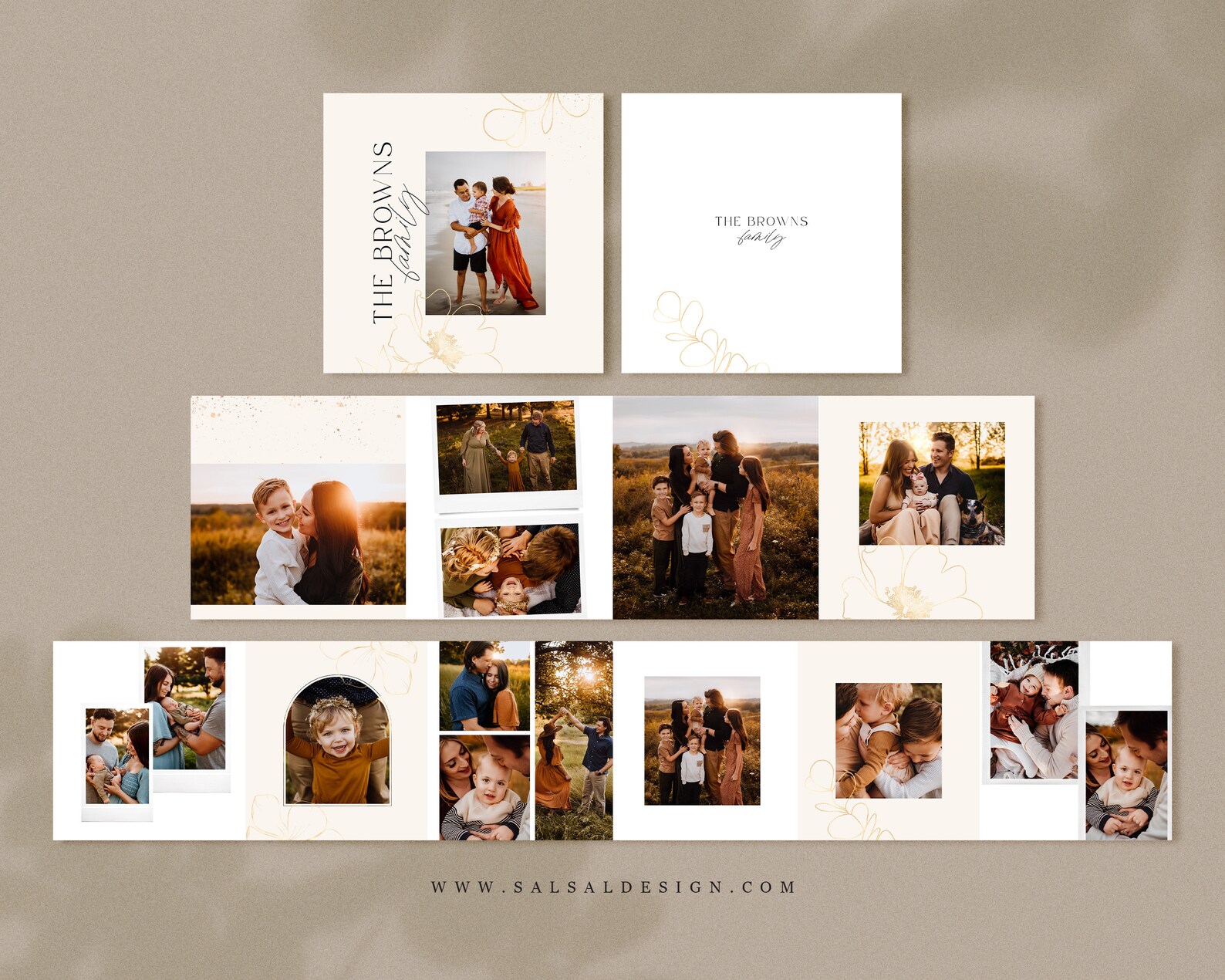 Mini Accordion Book Template 3x3 Mini Accordion Album - Etsy