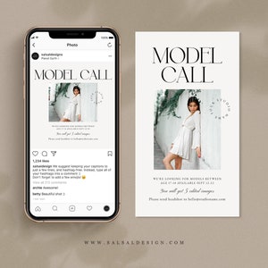 Senior Model Call Session Canva Template, Senior Photography Model Call ...