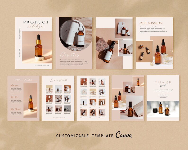 Canva Product Catalogue and Line Sheet Template Product - Etsy Canada