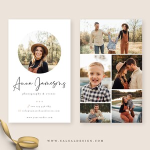 Photography Business Card Photoshop and Canva Template - Etsy