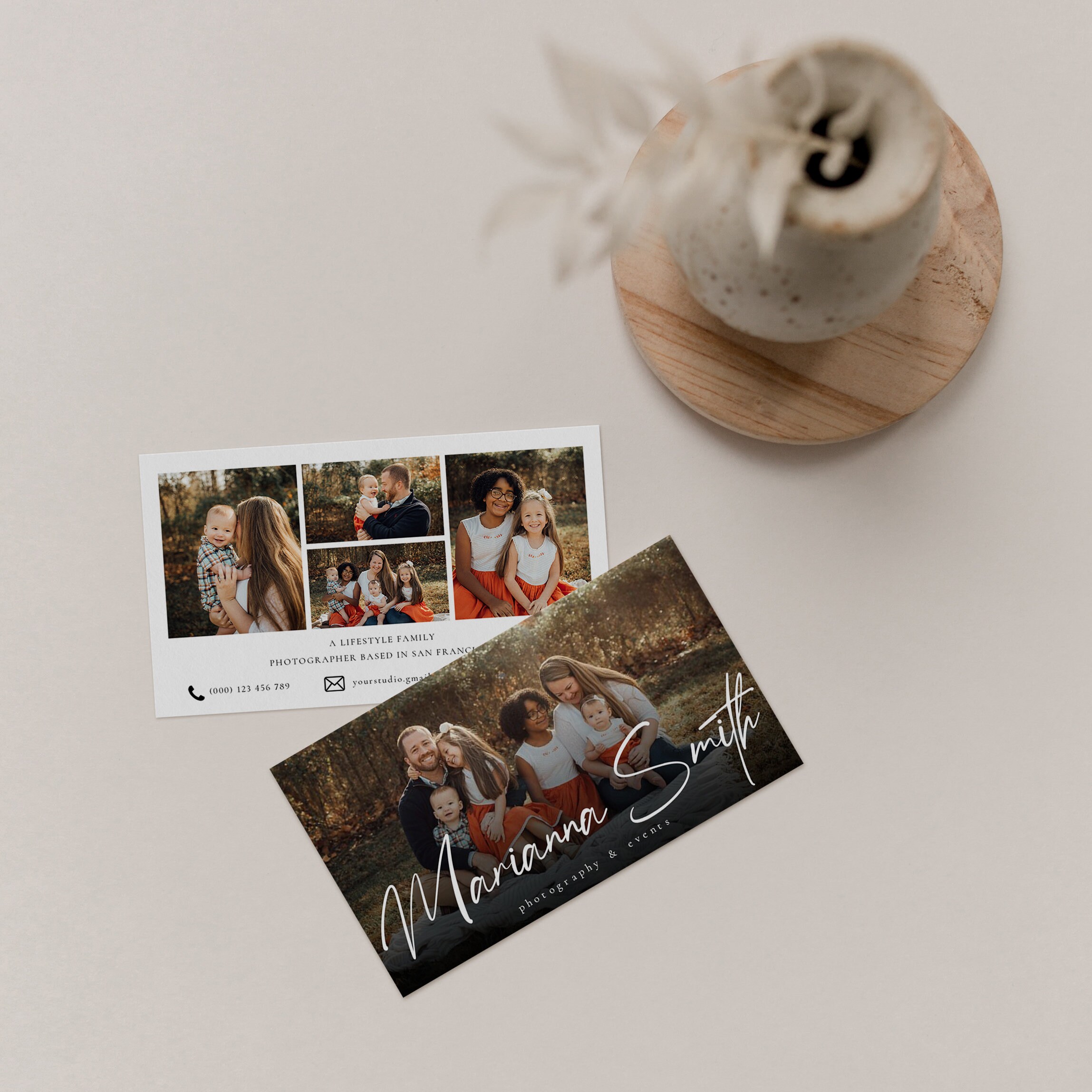 Photography Business Card Photoshop and Canva Template | Etsy