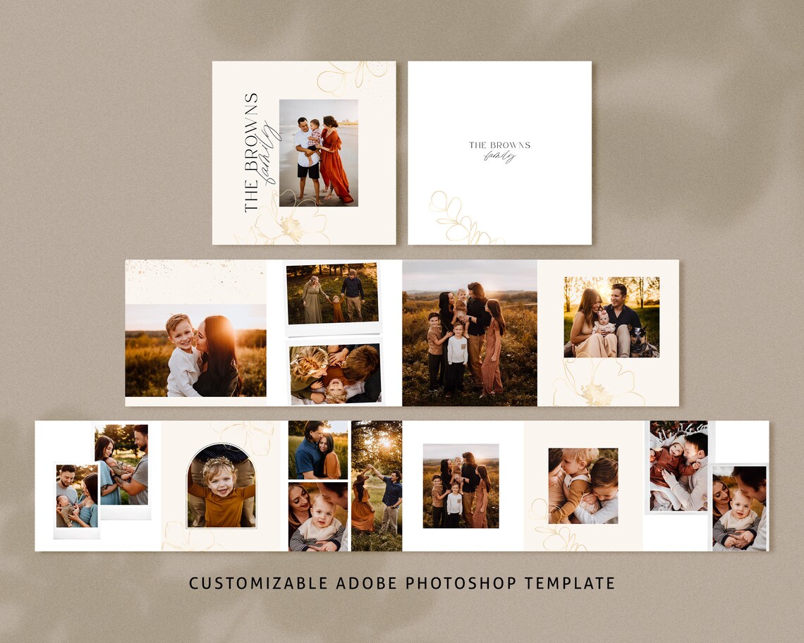 Mini Accordion Book Template 3x3 Mini Accordion Album - Etsy