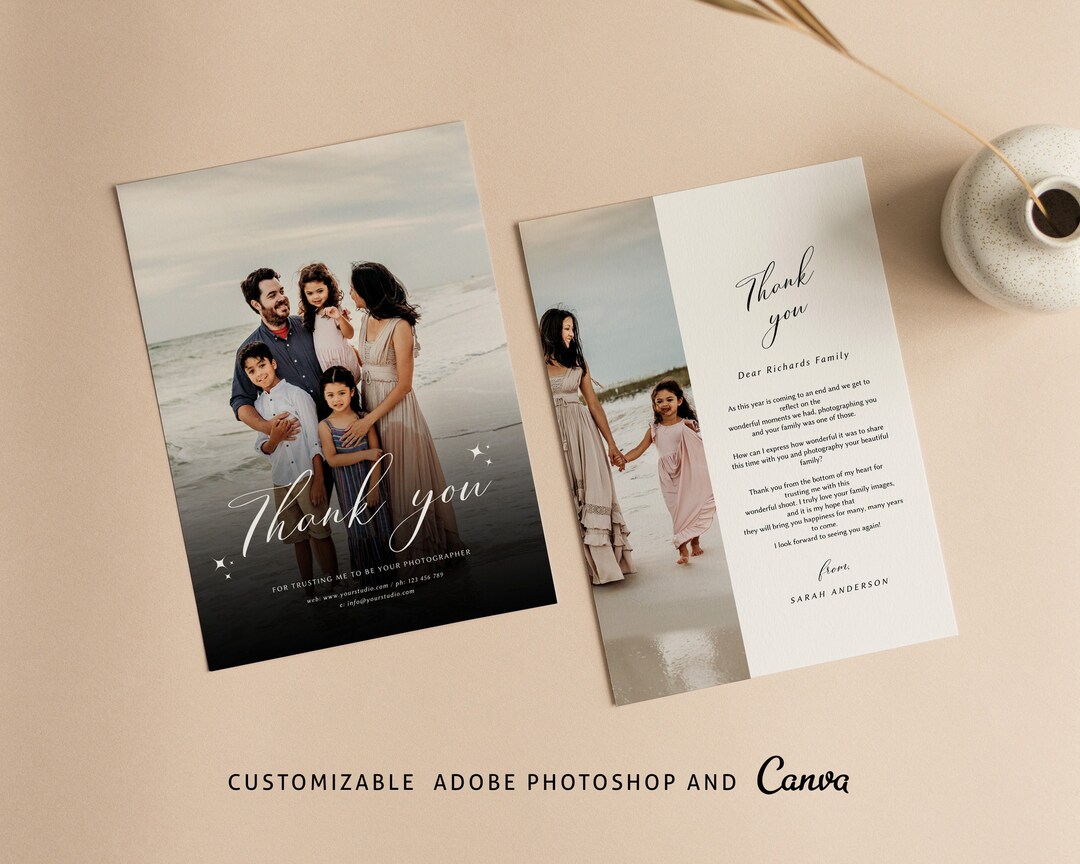 Client Thank You Note Card Thank You Session Thank You Card - Etsy