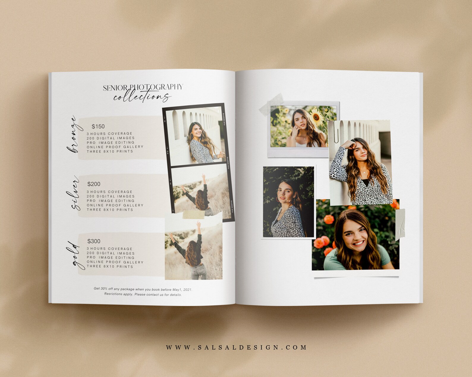 CANVA Senior Photography Style Guide Magazine Template - Etsy