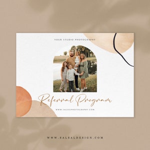 Photography Referral Card Template Photoshop Template Canva - Etsy