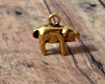 Gold pig | Etsy