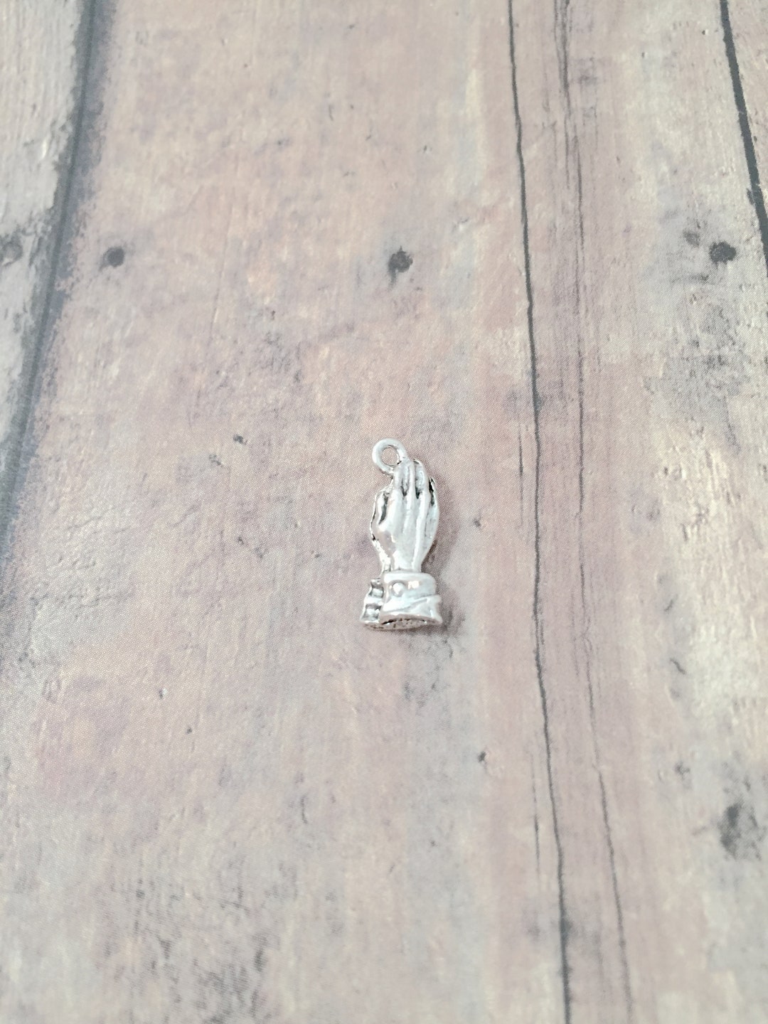 Small Praying Hands Charm 1 Piece 3D Silver Plated Pewter BX142 - Etsy