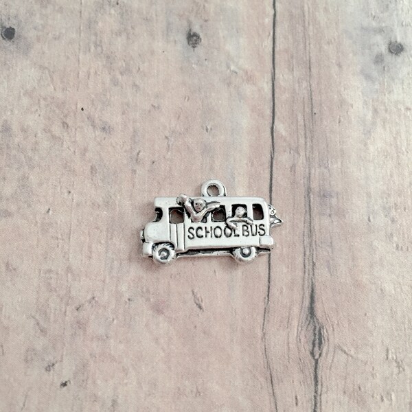 School Bus Charm - Etsy
