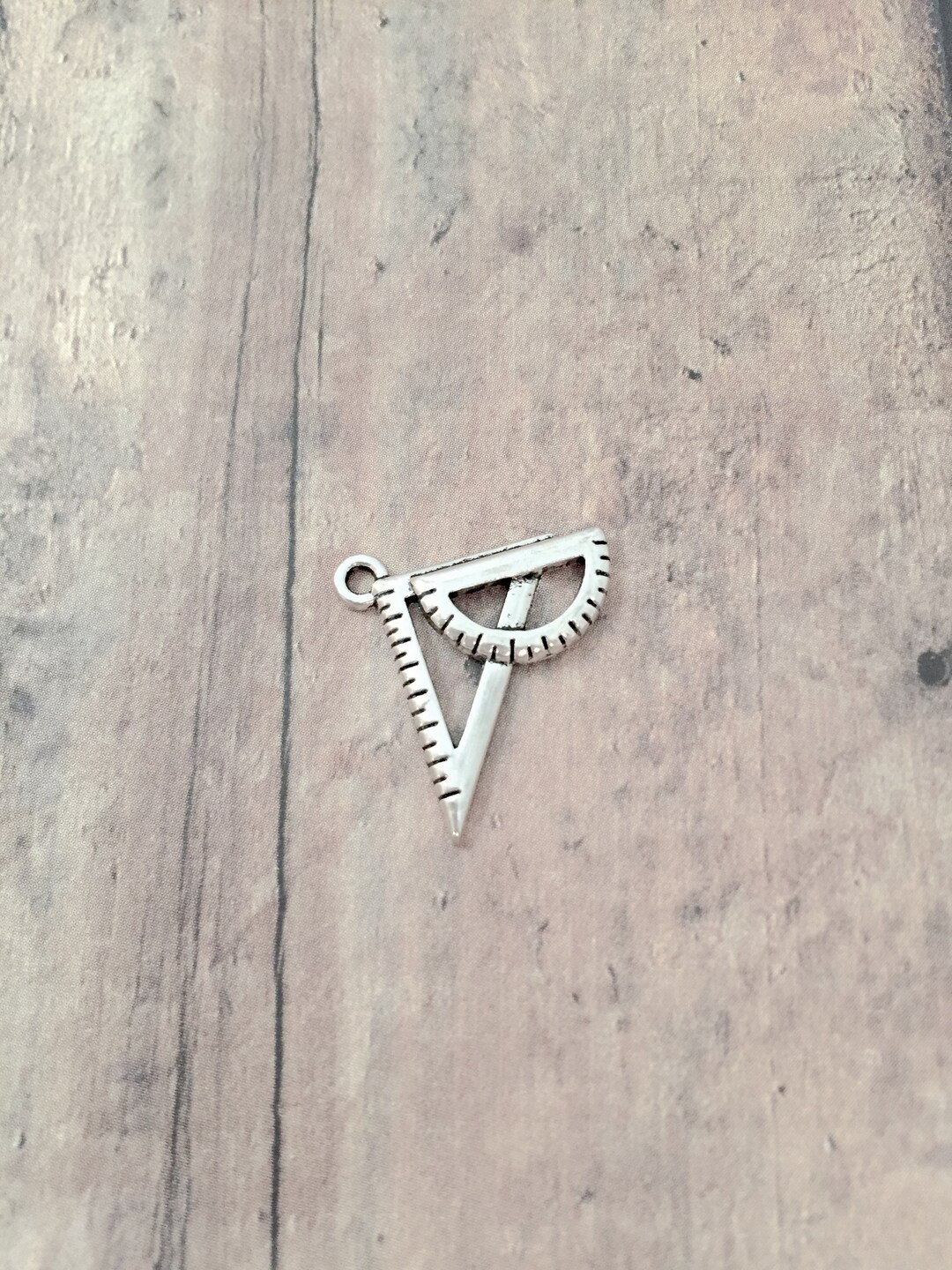 5 Math Ruler and Protractor Charms 1 Sided Zinc Alloy S1 - Etsy