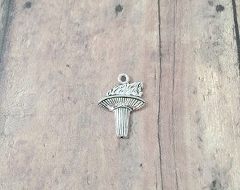 15pieces Torch Charm Pendant Olympics Torch Jewelry Torch Flame ...