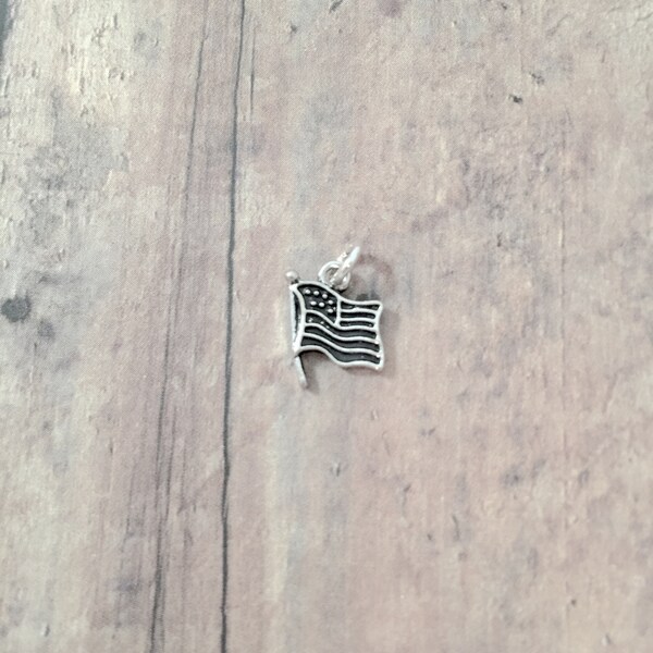 American Flag Charm - Etsy