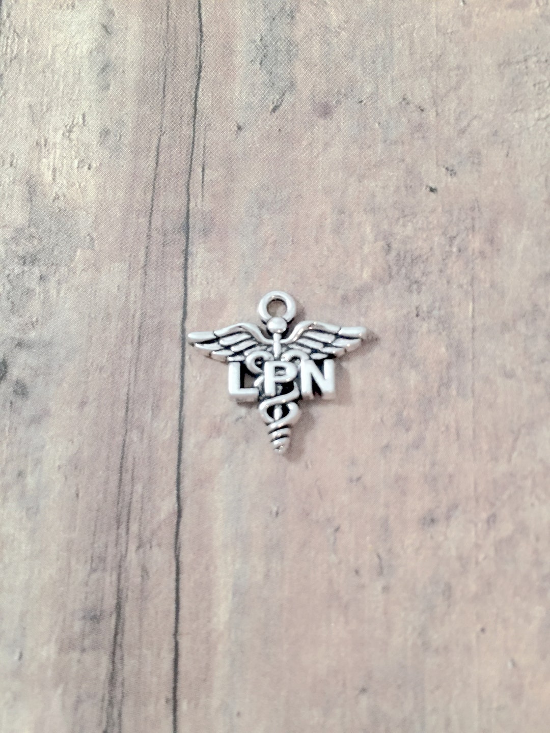 10 Licensed Practical Nurse LPN Caduceus Charms 1 Sided Zinc Alloy ...