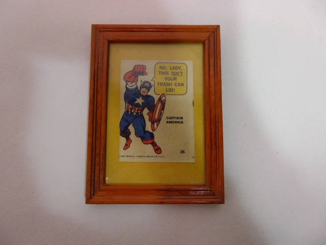 Captain America. Sticker 35. sticky. 1967. Marvel comics . original ...