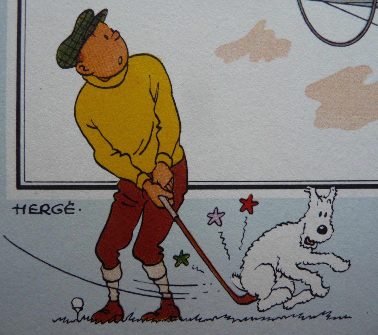 Tintin. Chromo Tintin. 1954 see and know. Aviation. Origins in 1914 ...