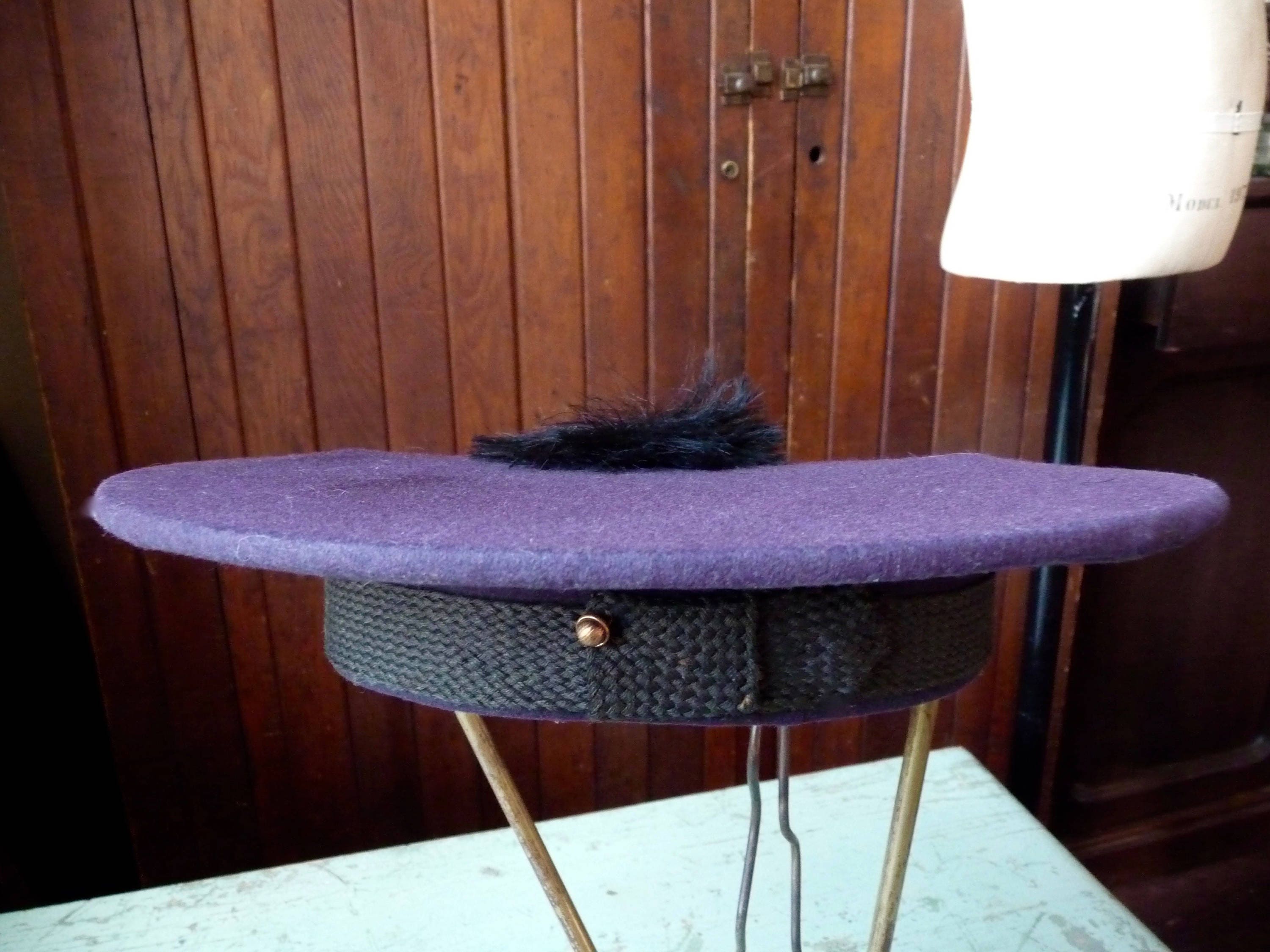 Edwardian 1900 child's English sailor hat. Felt Navy Ribbon rope, gold ...