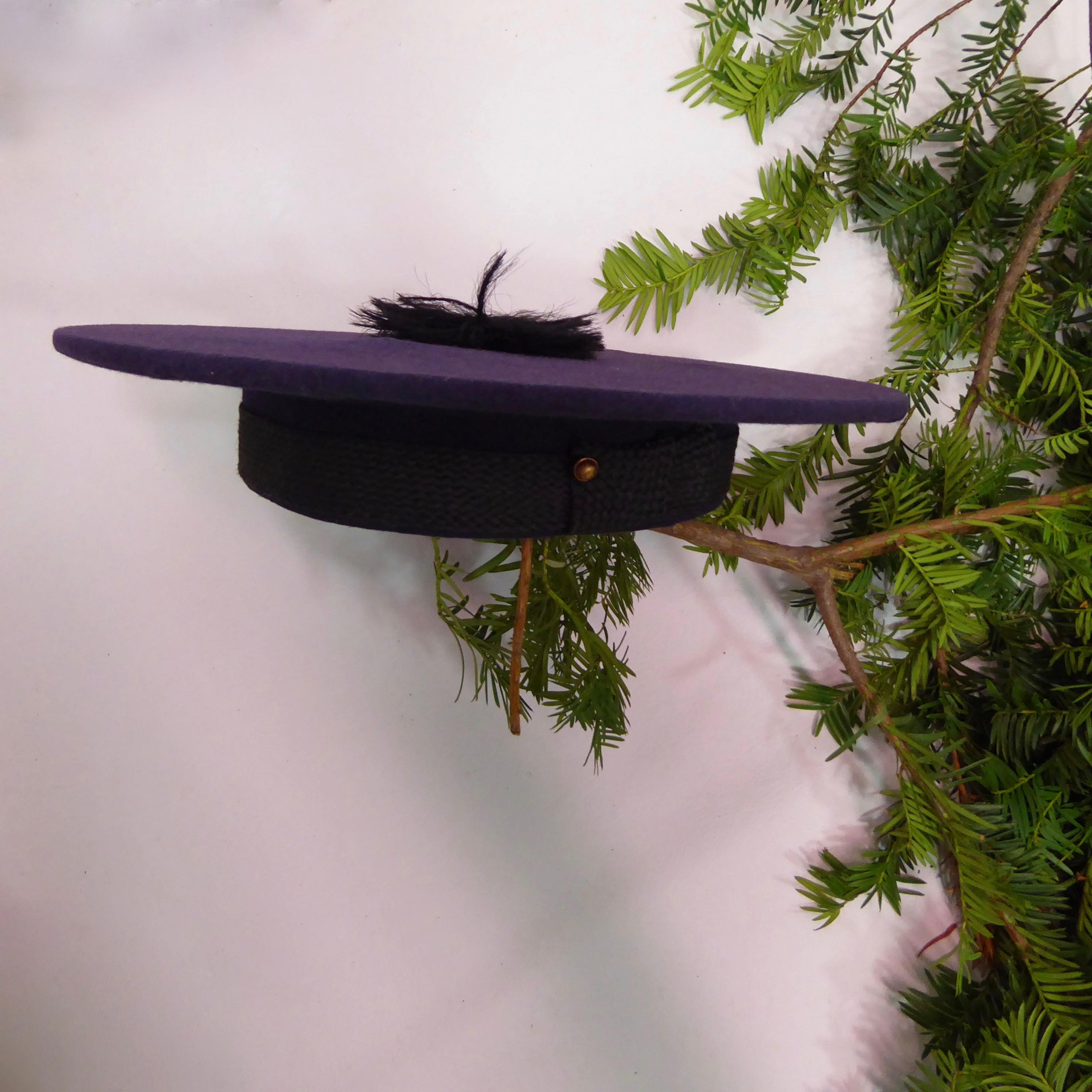 Edwardian 1900 child's English sailor hat. Felt Navy Ribbon rope, gold ...