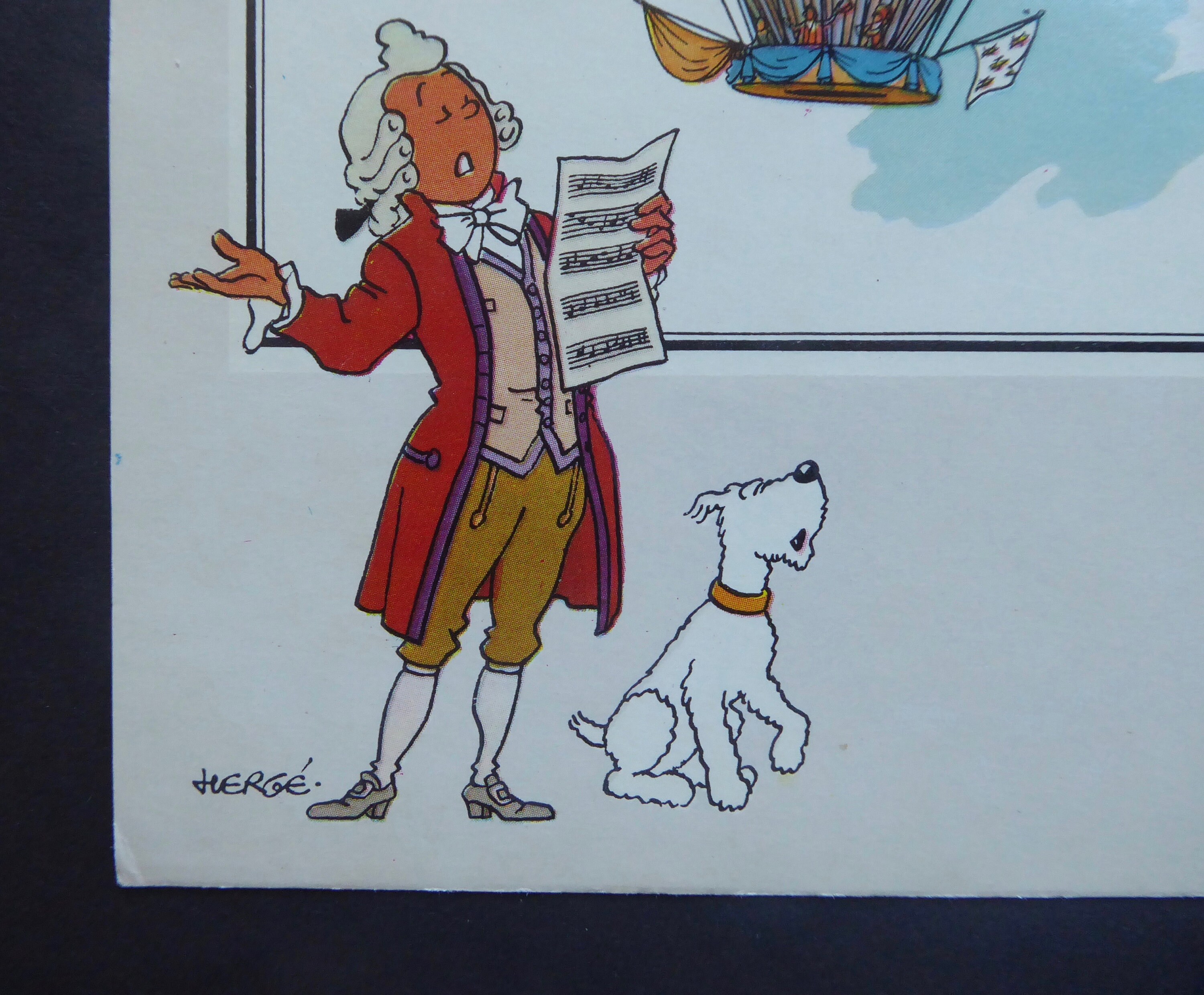 Tintin. Tintin Chromo. See and Know. Hergé. Aerostation. Series 3. N.4 ...