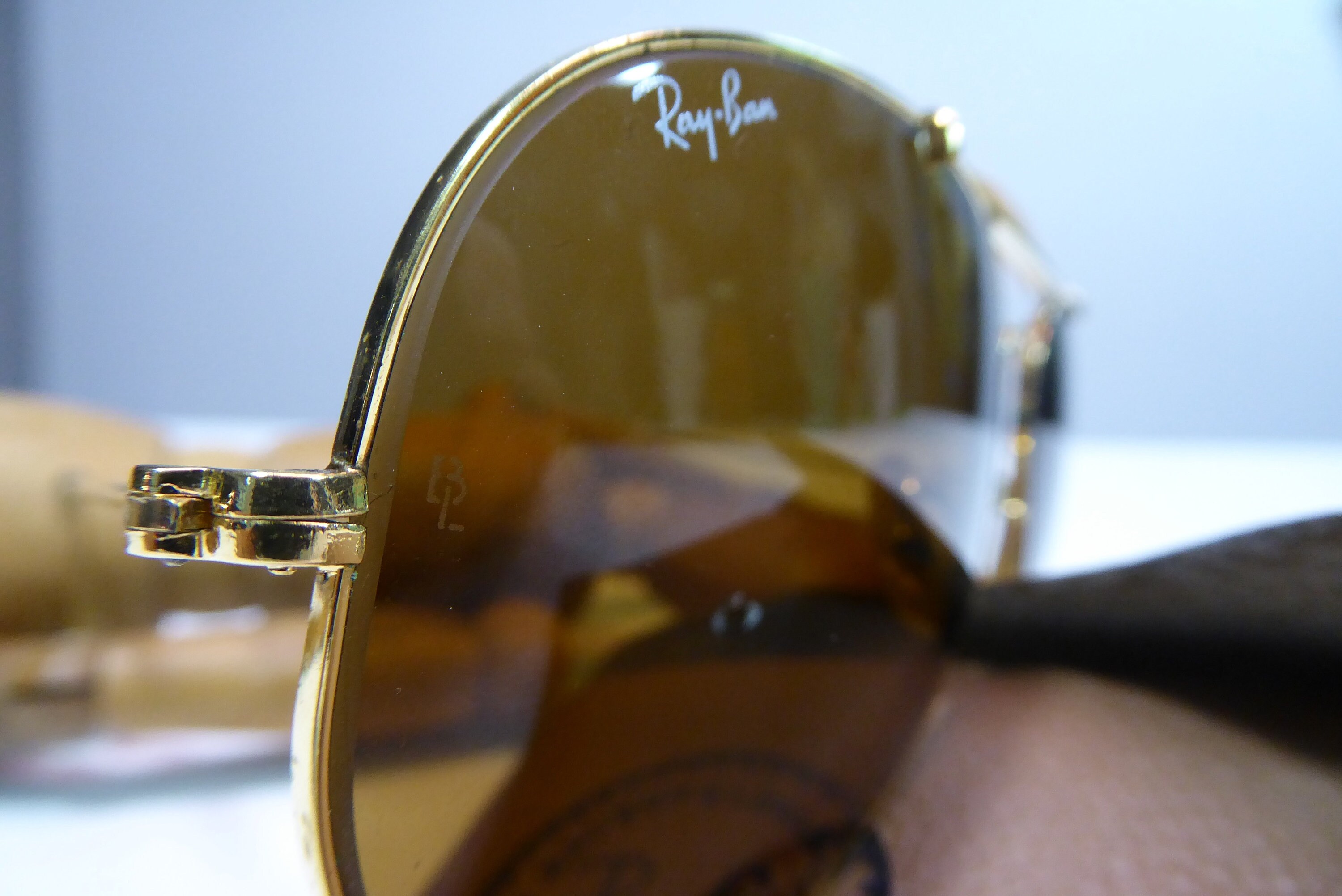 Vintage Ray - Ban B15 regular driving series aviator glasses Brown ...