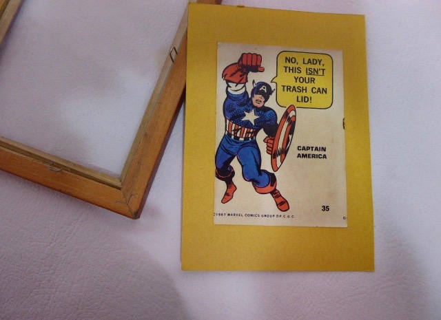 Captain America. Sticker 35. sticky. 1967. Marvel comics . original ...