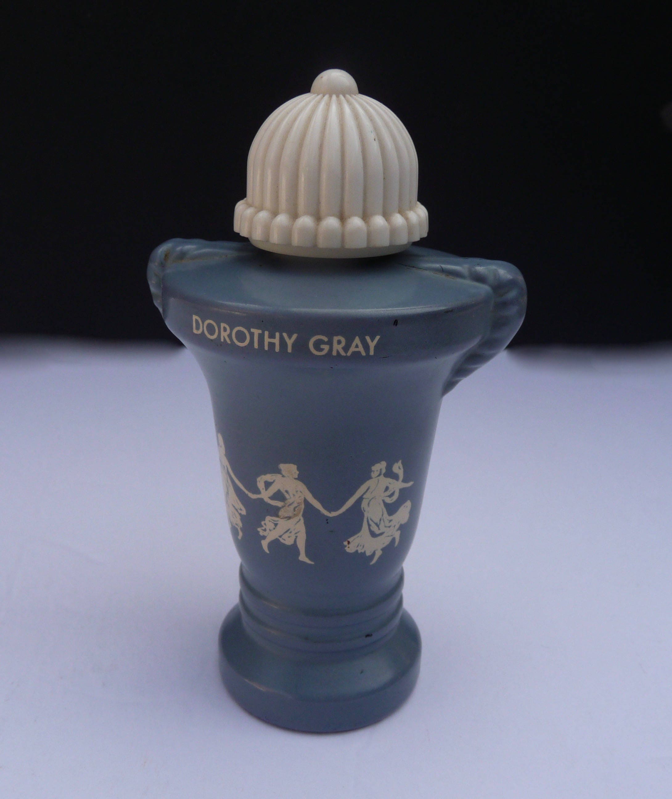 Cologne Dorothy Gray water bottle. Wedgwood pattern. 1953 perfume ...