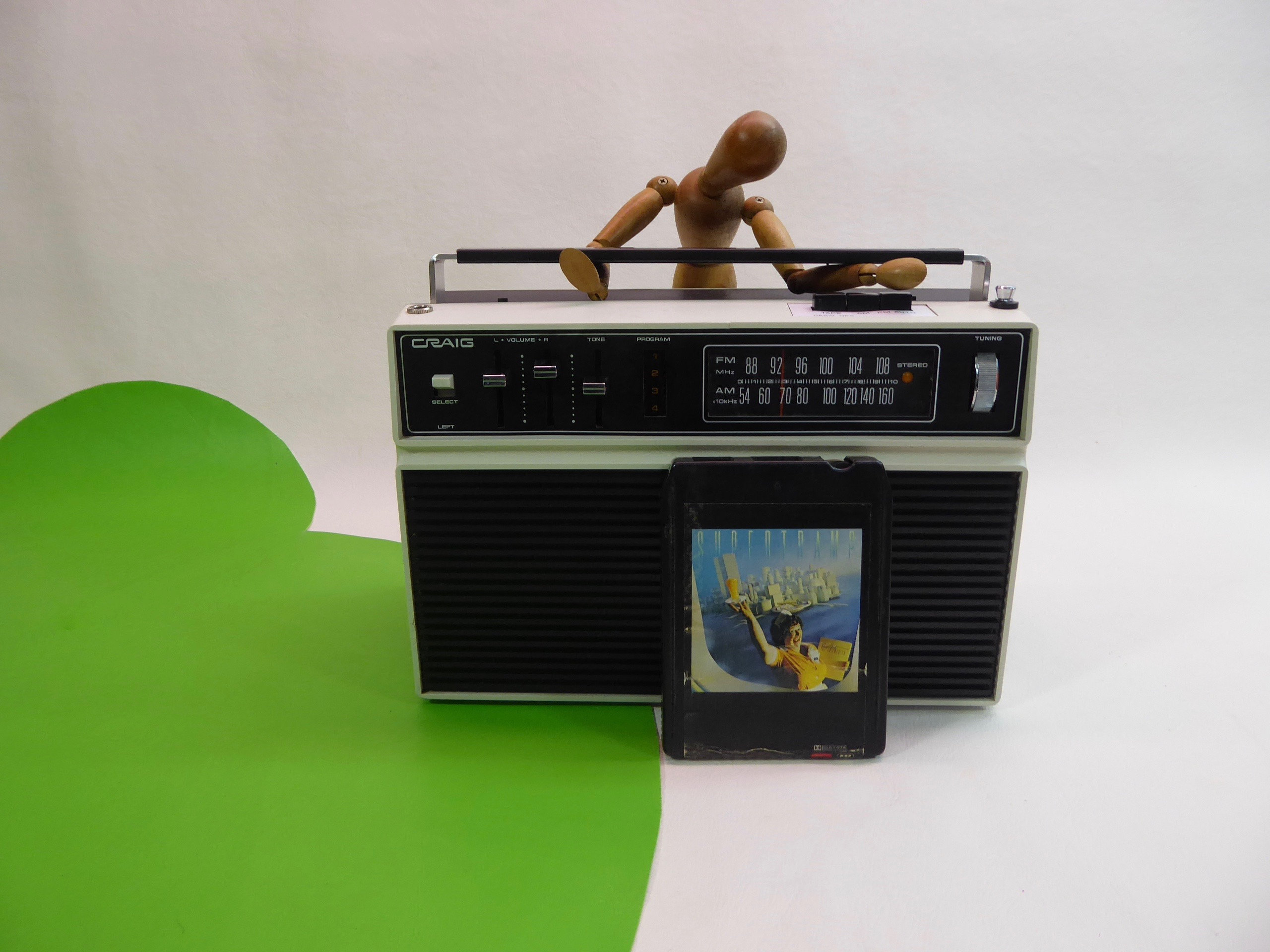 Craig 8-track portable vintage stereo radio. AM-FM. Model 3404. Year 70 ...