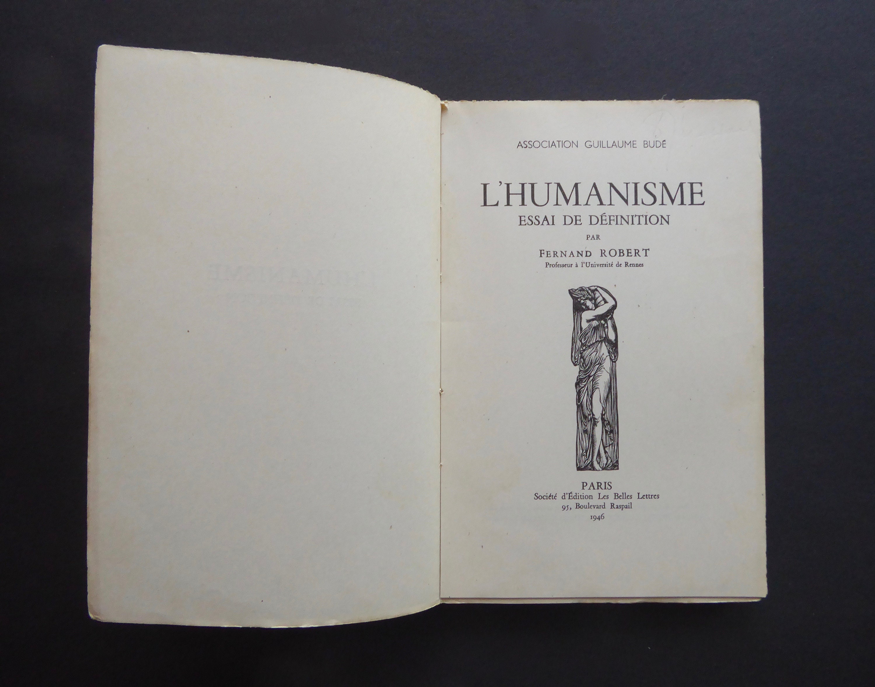 Humanism. Definition test. I'm Fernand Robert. Paris. Society of ...
