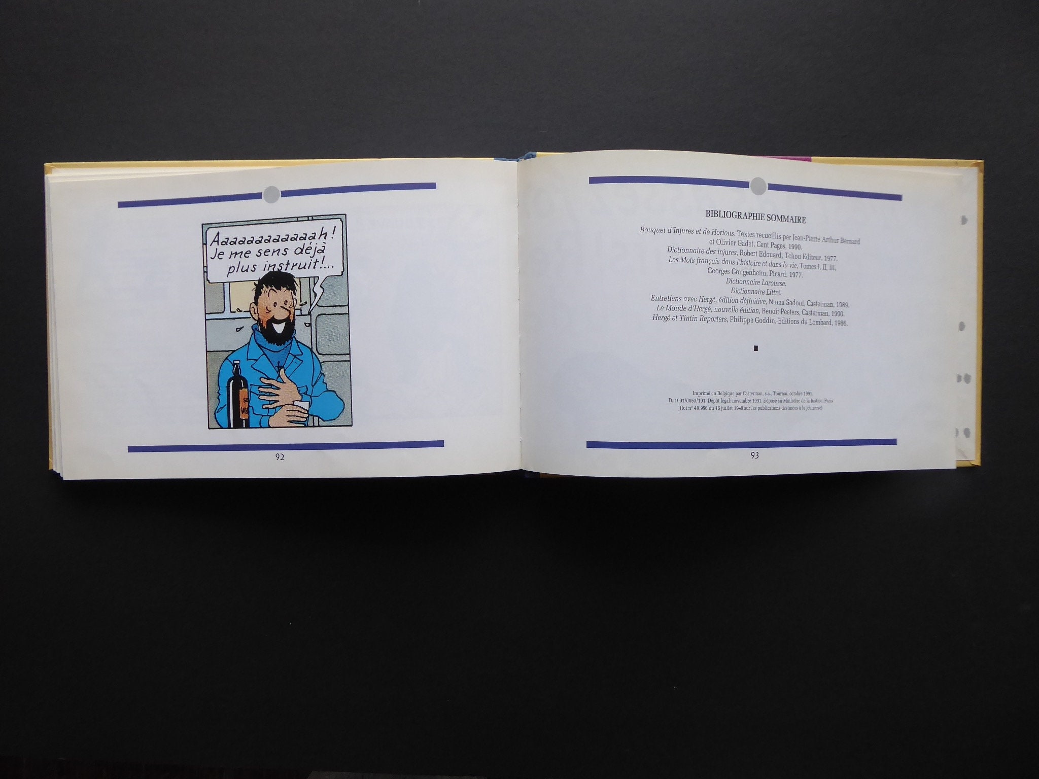 The Haddock pictured. Albert Algoud. Casterman. Tintin. Swear captain ...