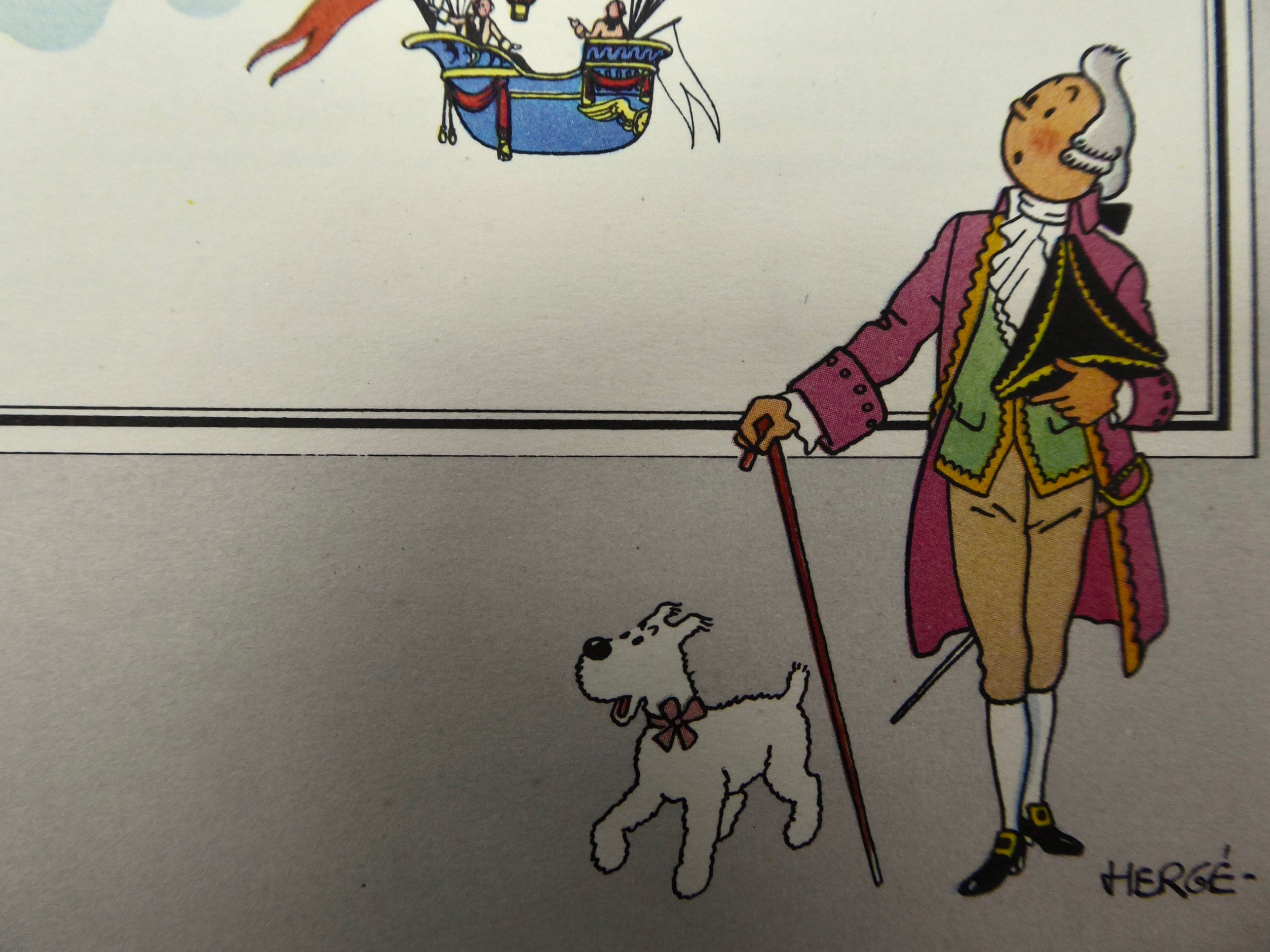 Tintin. Chromo Tintin. See and Know. Hergé. Aerostation. Series 1. N.2 ...