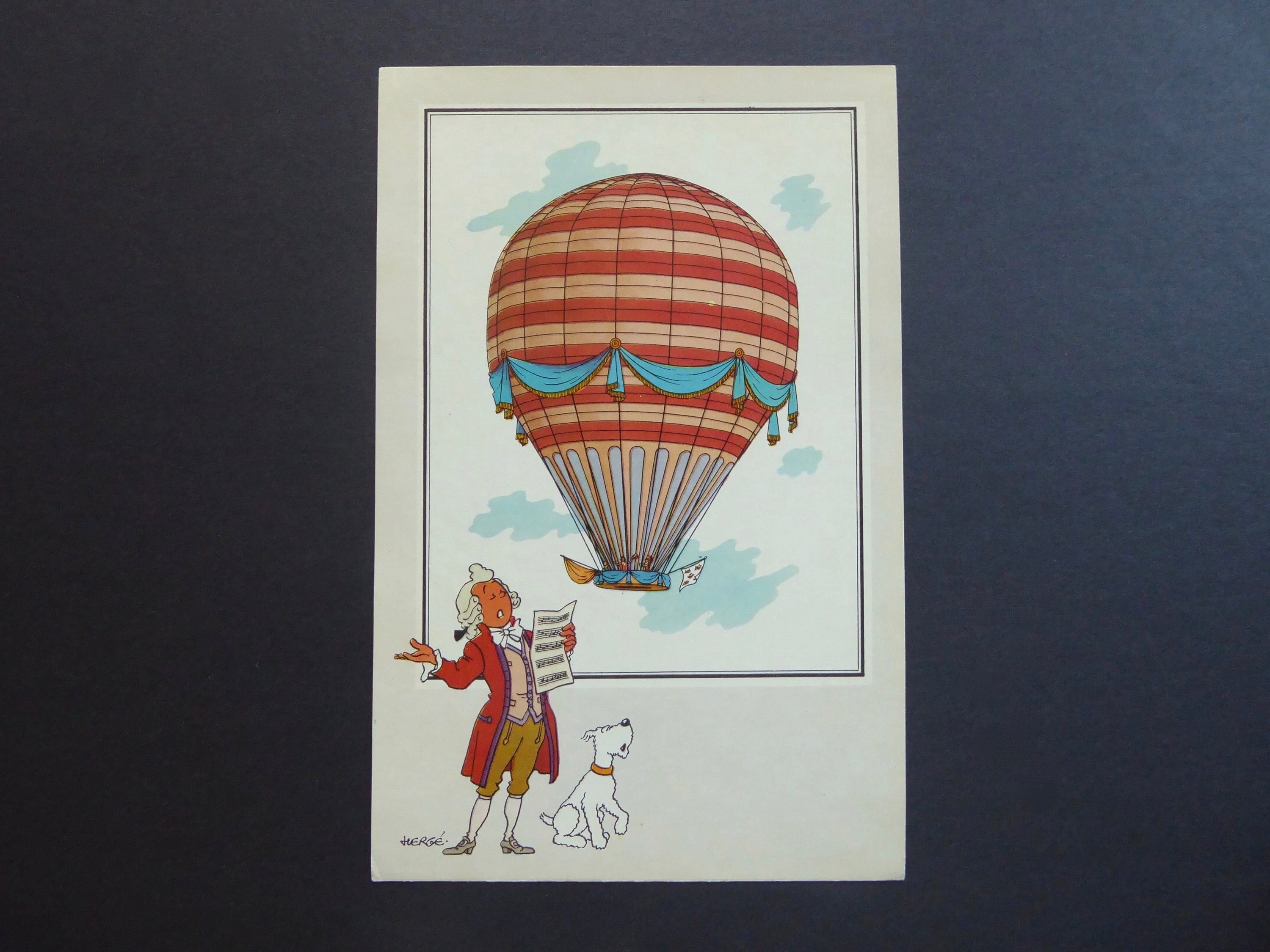 Tintin. Tintin Chromo. See and Know. Hergé. Aerostation. Series 3. N.4 ...