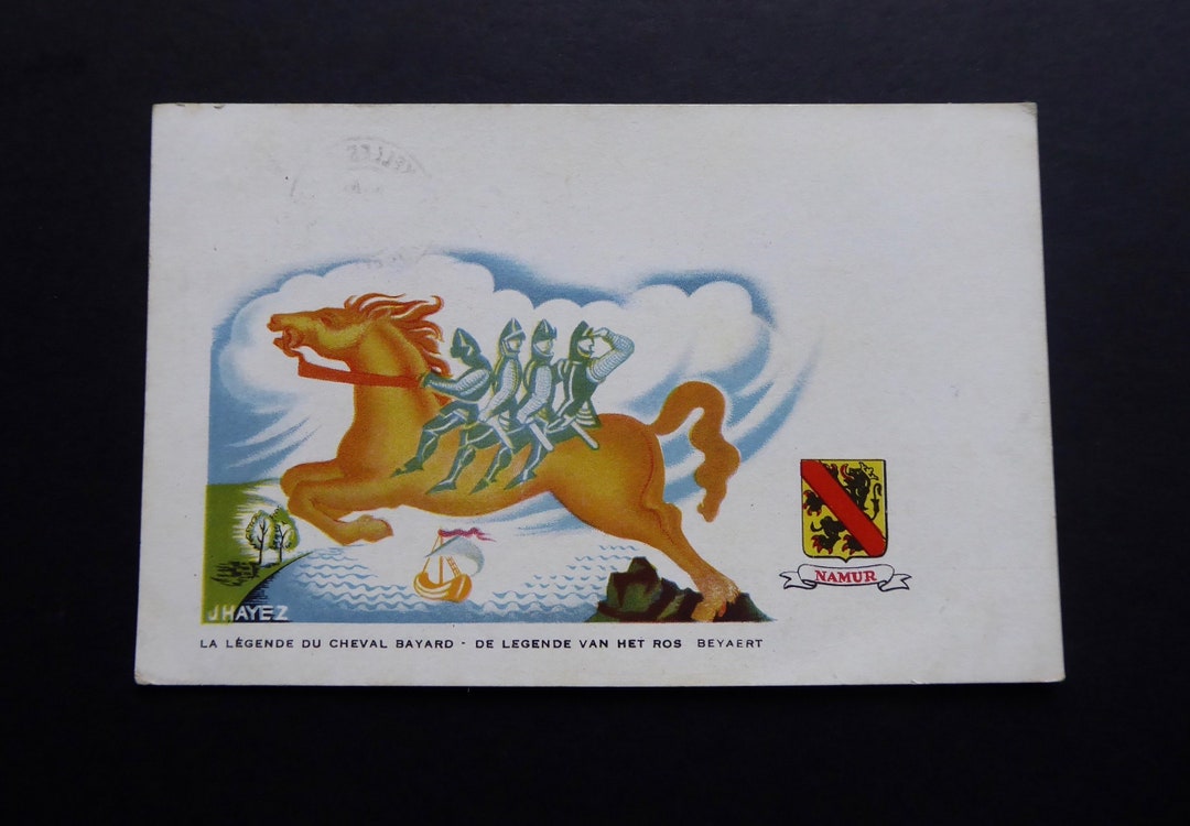 Postcard Belgian Legends. No.1. 1945. the Legend of the Bayard Horse ...