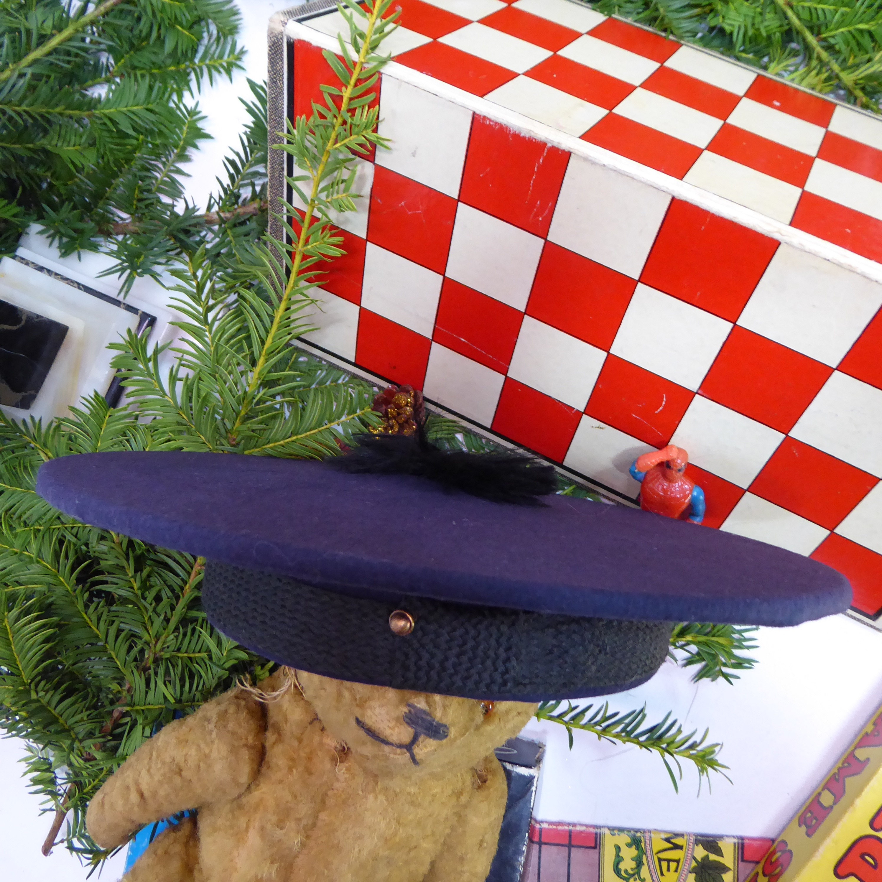 Edwardian 1900 child's English sailor hat. Felt Navy Ribbon rope, gold ...