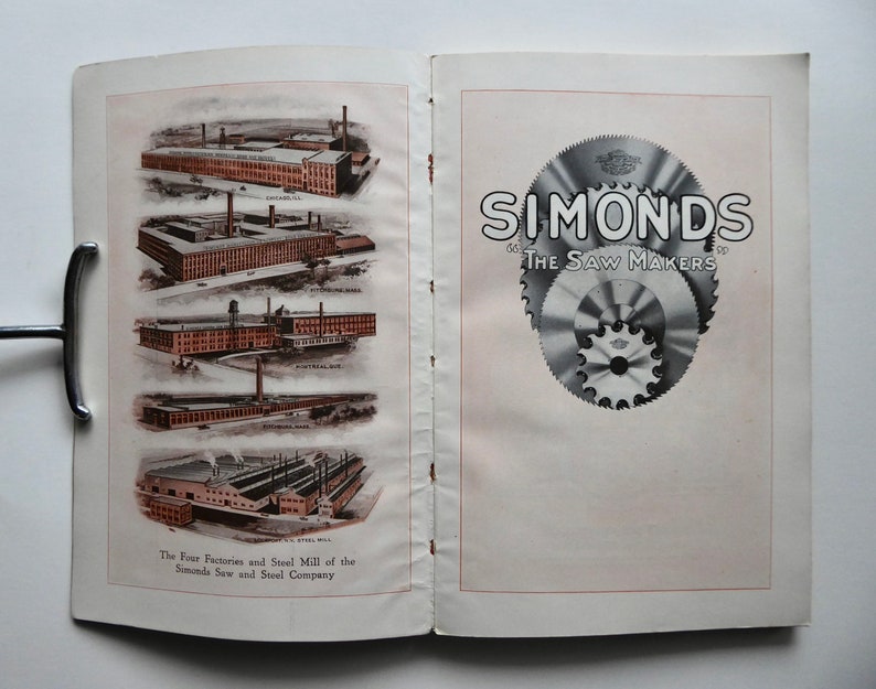 Simonds Catalog. Saw Knives Files Steel. Montreal. Quebec. 1923. - Etsy