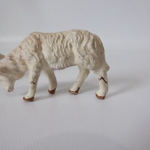 Vintage Christmas Sheep. Metal Plaster and Papier Maché. - Etsy
