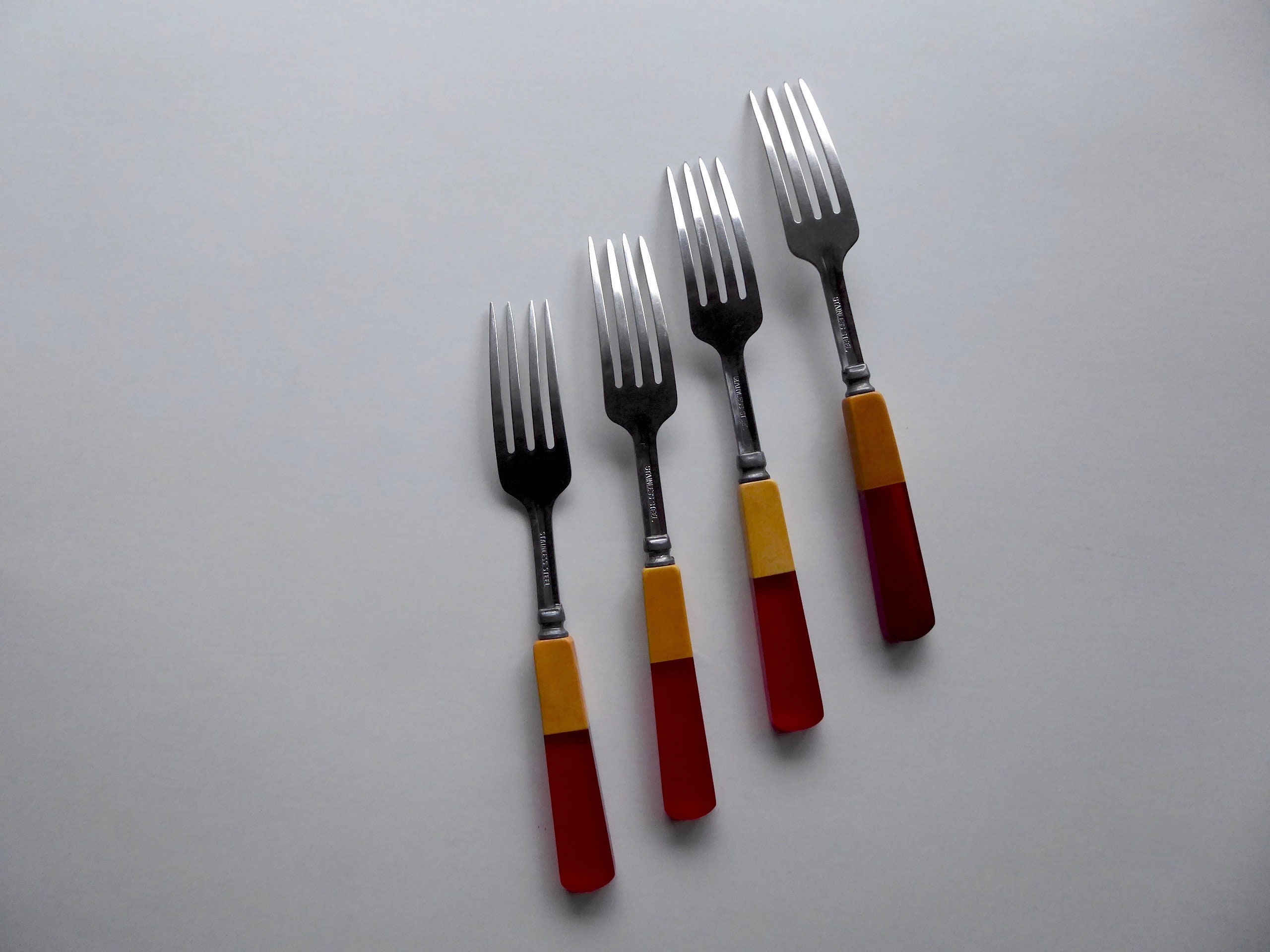 Lot Bakelite kitchen utensils. Bakelite butterscotch and transparent ...