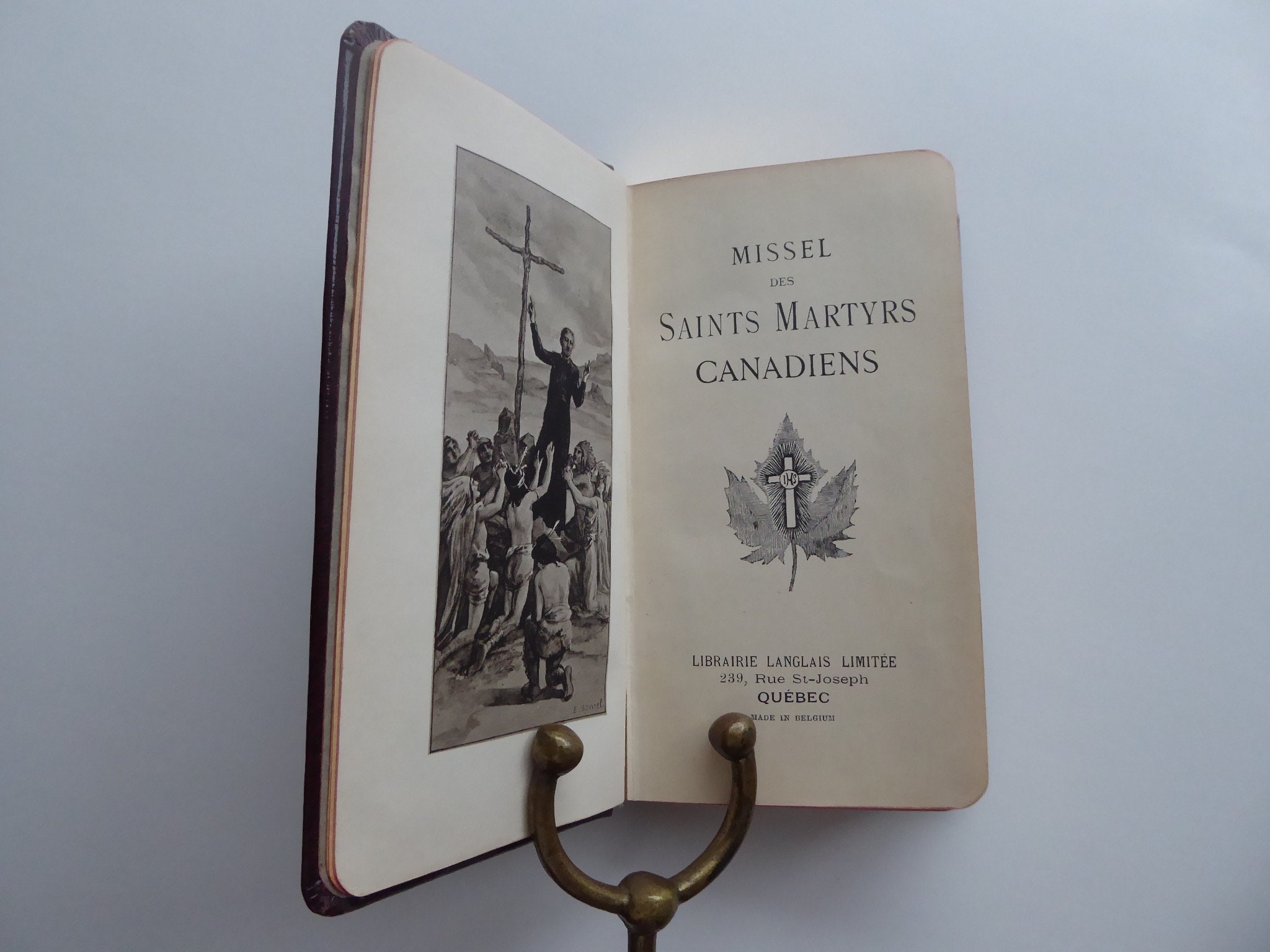 Missal of the Canadian Saints Martyrs with holster. Illustrations ...