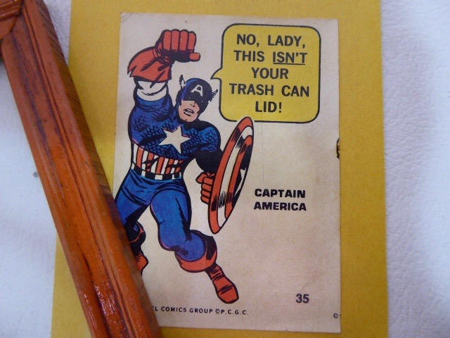 Captain America. Sticker 35. sticky. 1967. Marvel comics . original ...