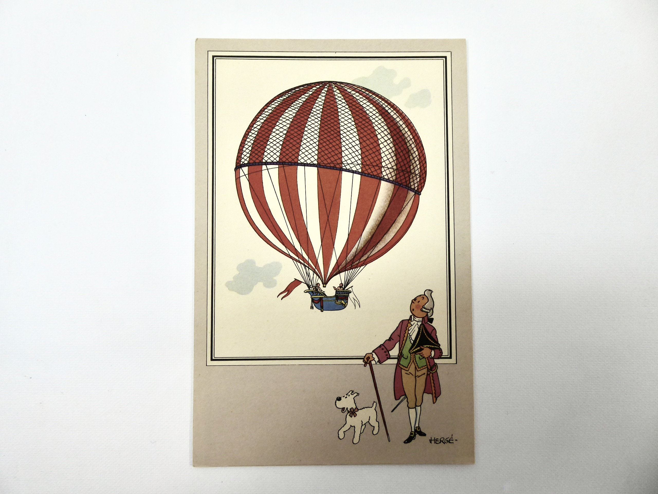 Tintin. Chromo Tintin. See and Know. Hergé. Aerostation. Series 1. N.2 ...