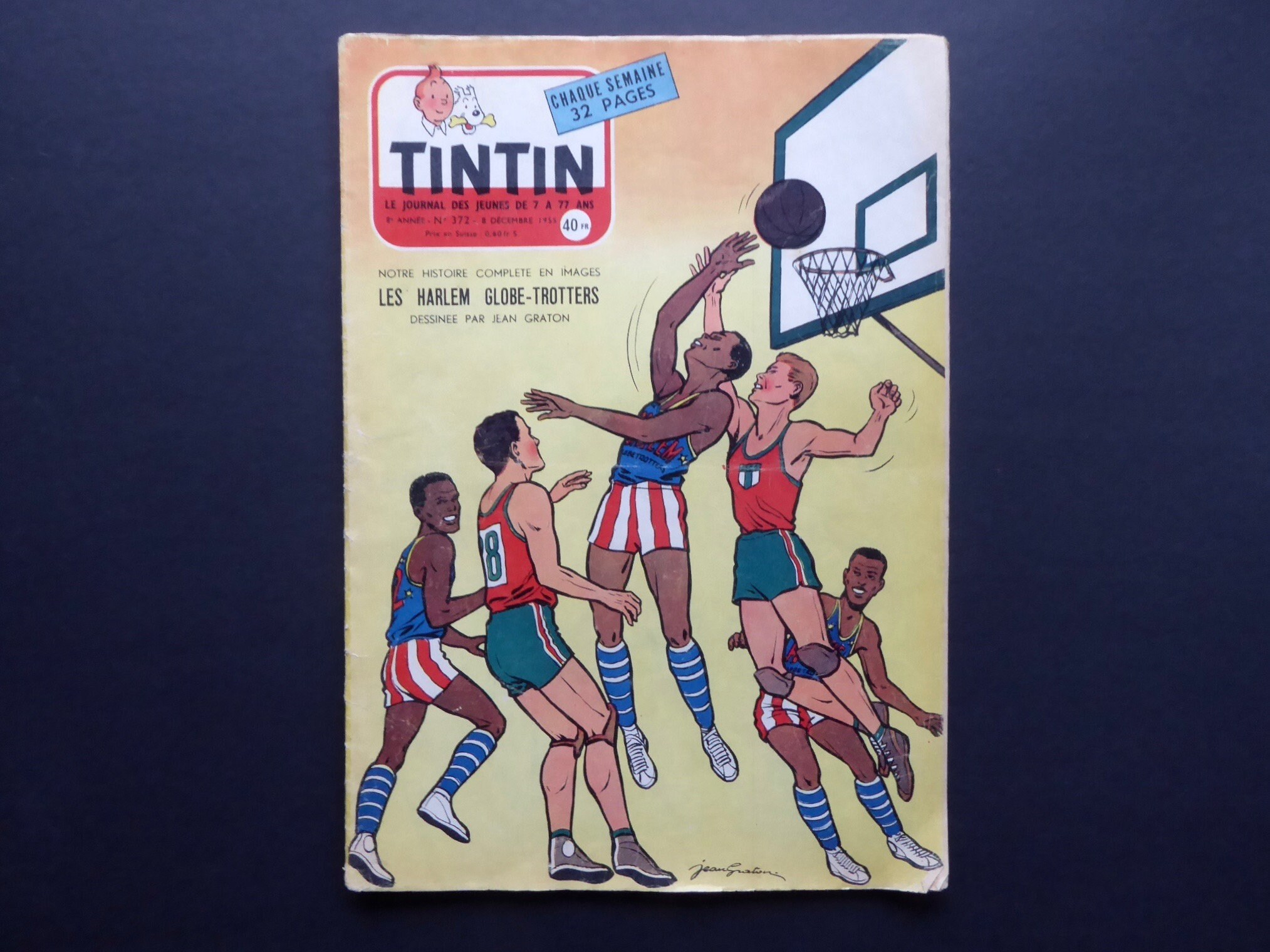 Tintin newspaper. December 8, 1955. 8th grade. N.372. French edition ...