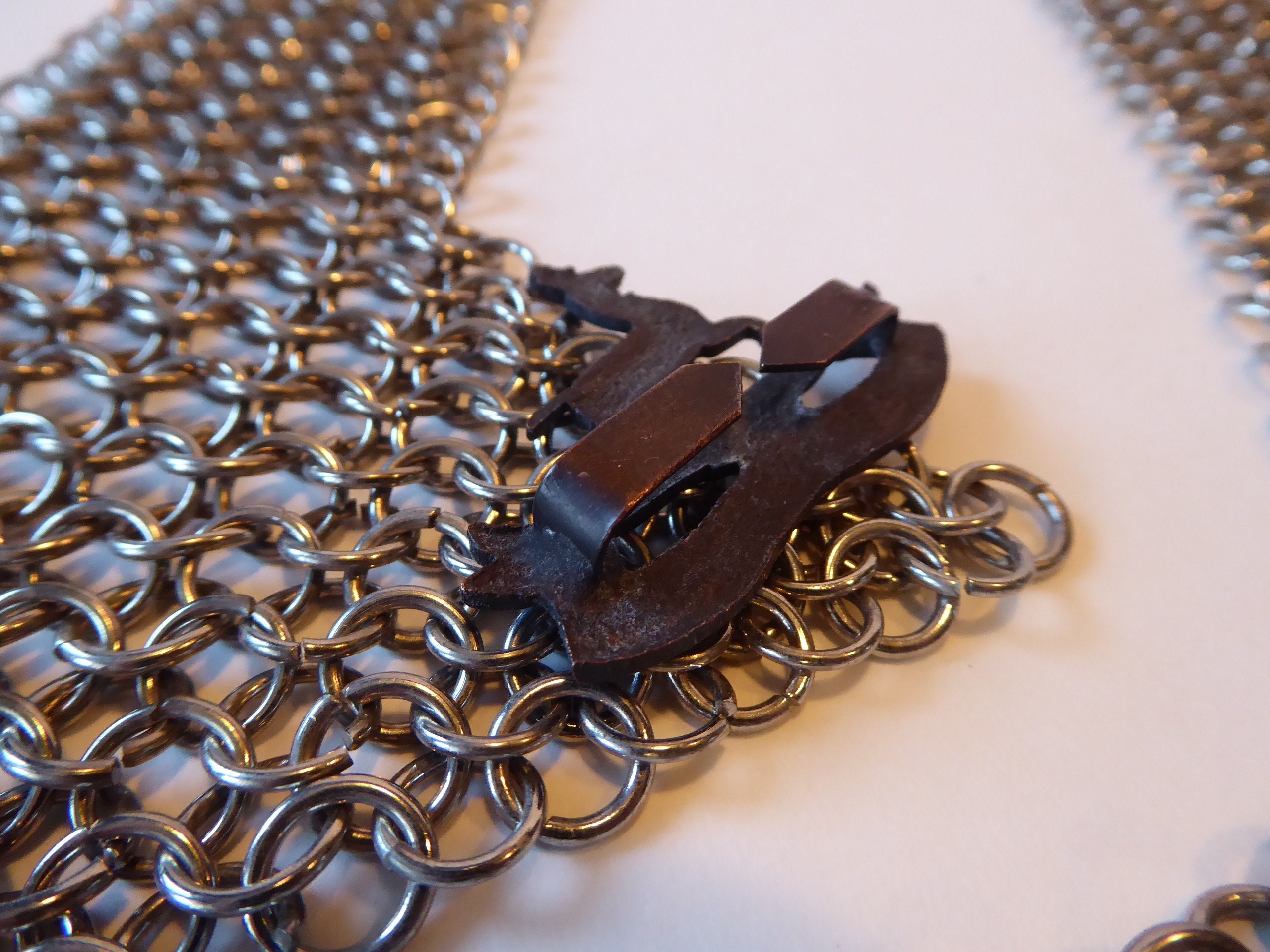 Shoulder pads chainmail mesh and badge. Royal Canadian Dragoons ...