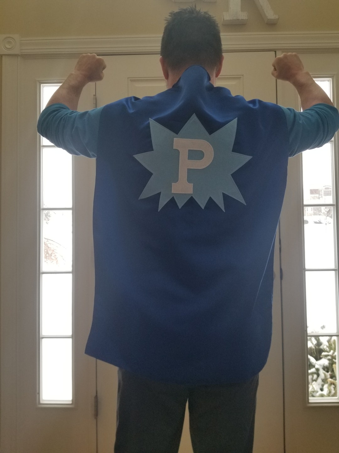 Personalized Adult Superhero Cape - Custom Initial & Shape - Etsy