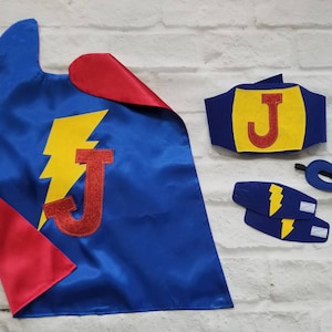 SPARKLE LETTER CAPE Set With Accessories - Girl Superhero - Girl Super ...