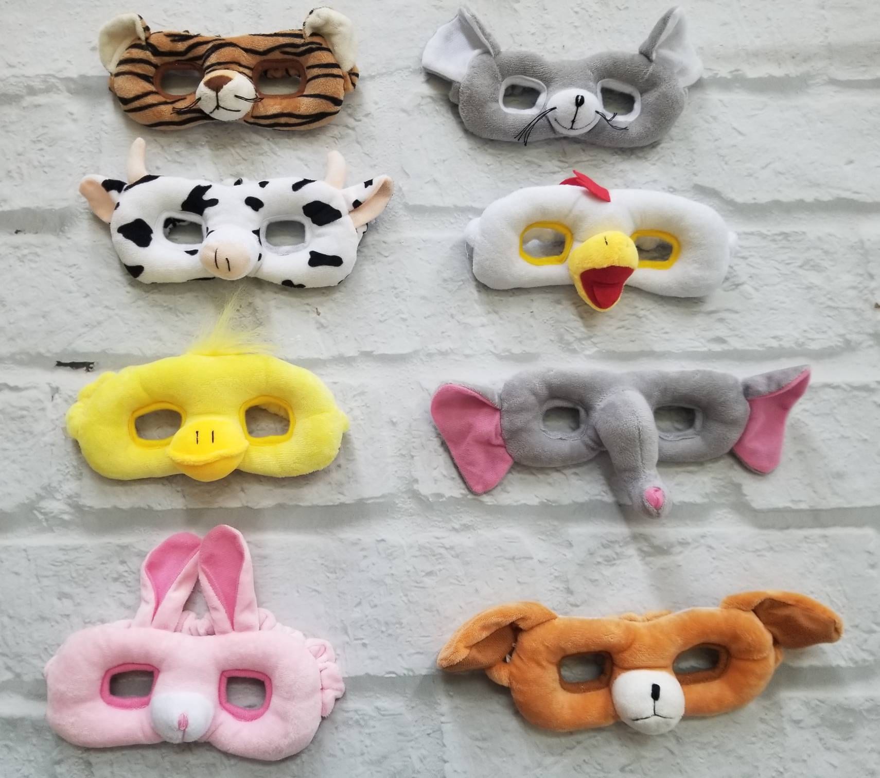 Plush Animal Mask for Kids Farm Party. Barnyard Party. Bunny | Etsy