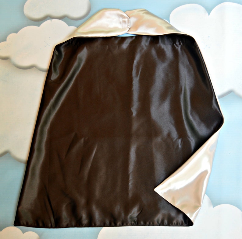 Cape. Plain Cape. Reversible Cape. Black and Silver Cape. Kids - Etsy