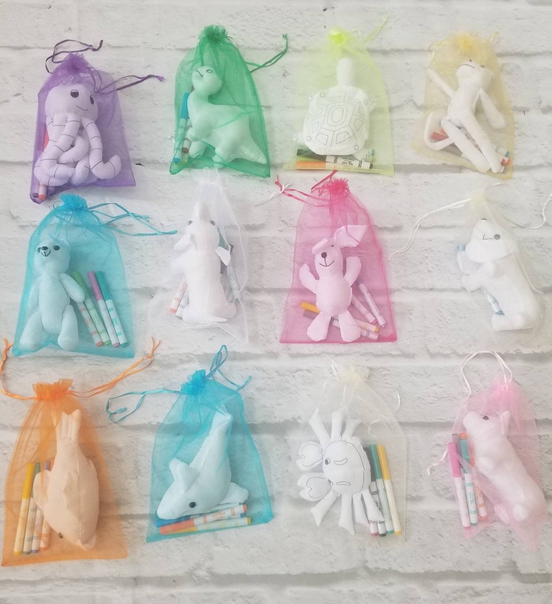 DIY Plush Animal Kit-ready for Gift Giving or DIY Party-kids Craft ...