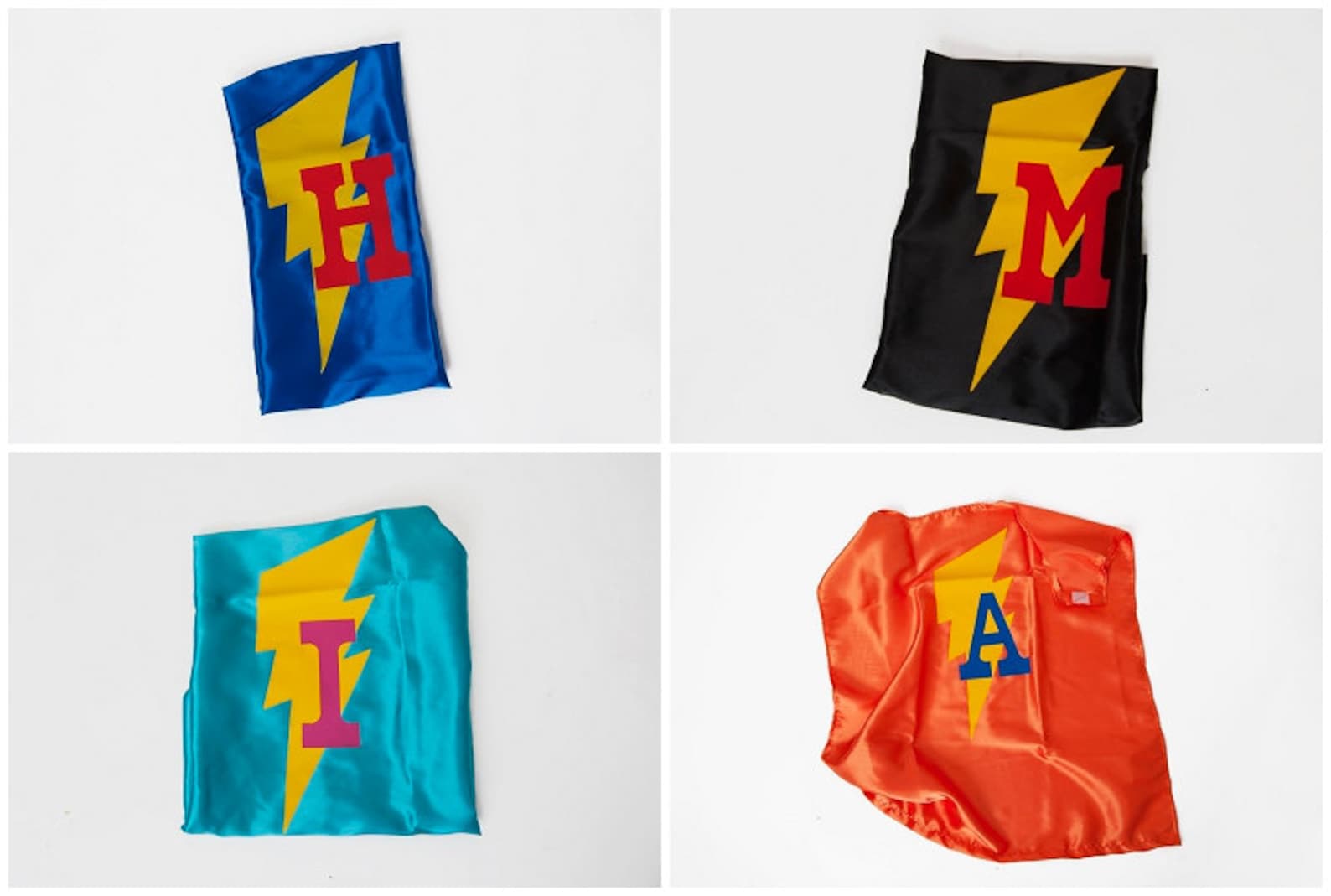 ADULT Personalized Superhero Cape With Lightning Bolt Very FAST ...