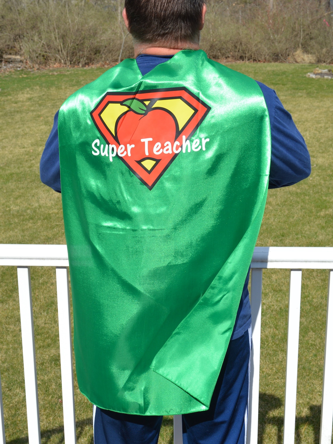 Super Teacher Superhero Cape Super quick Shipping | Etsy