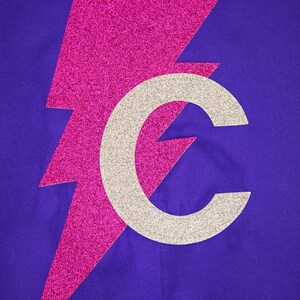 Glitter Lighting Bolt Cape Lightning Bolt Cape Personalized Super Hero ...